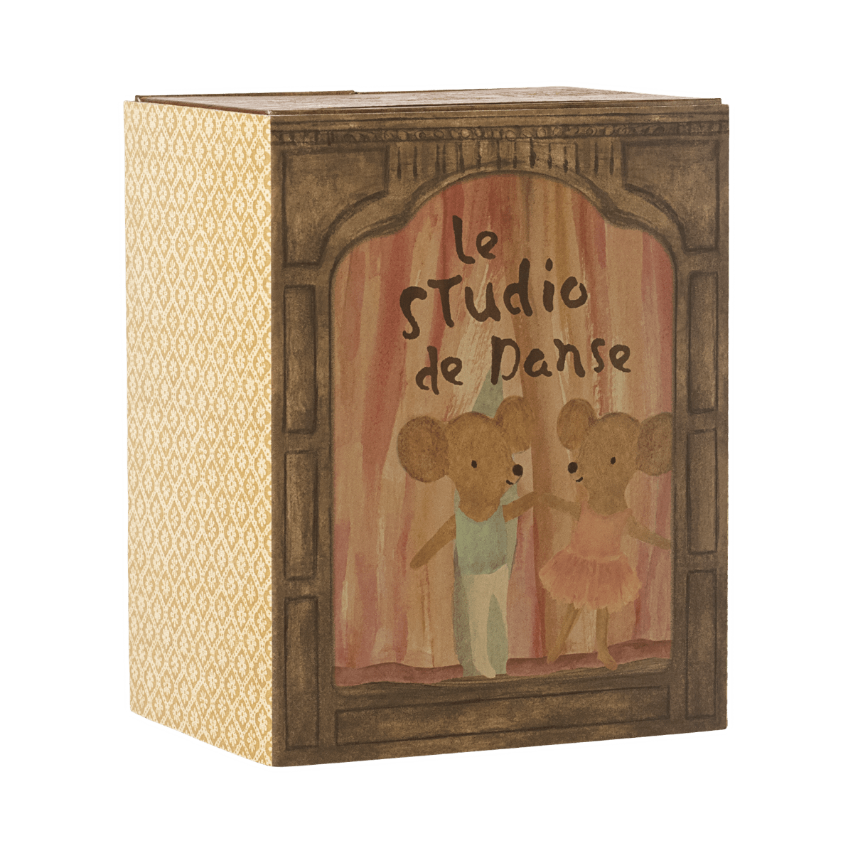 Maileg Ballet mice in dance studio, Little sister and brother