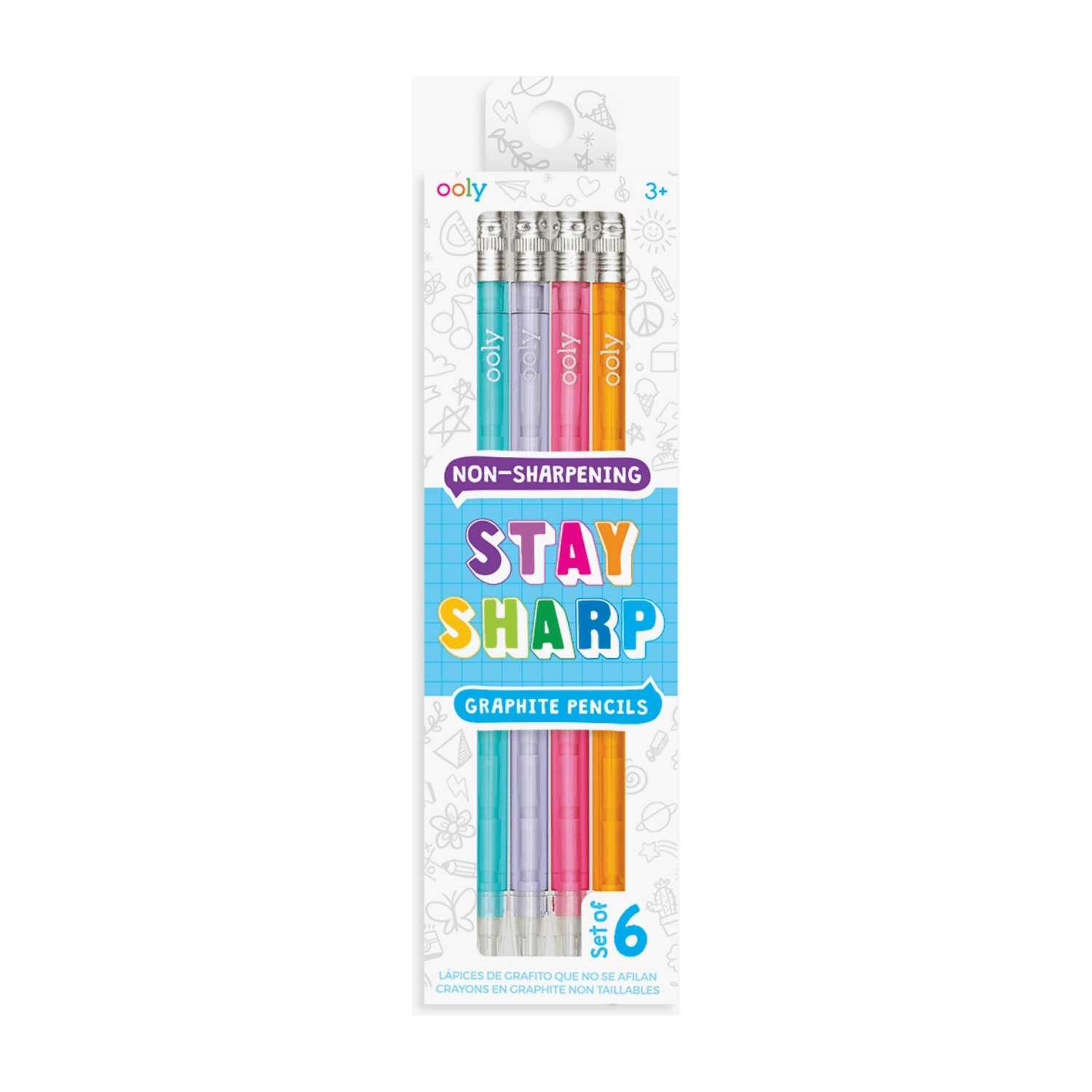 Ooly Stay Sharp Pencils- Rainbow| The Natural Baby Company