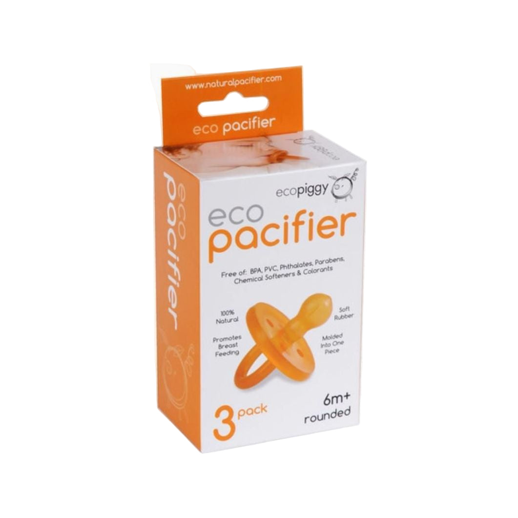 Eco-Piggy Round Ecopacifier -100% Natural Rubber Baby Soother – The ...