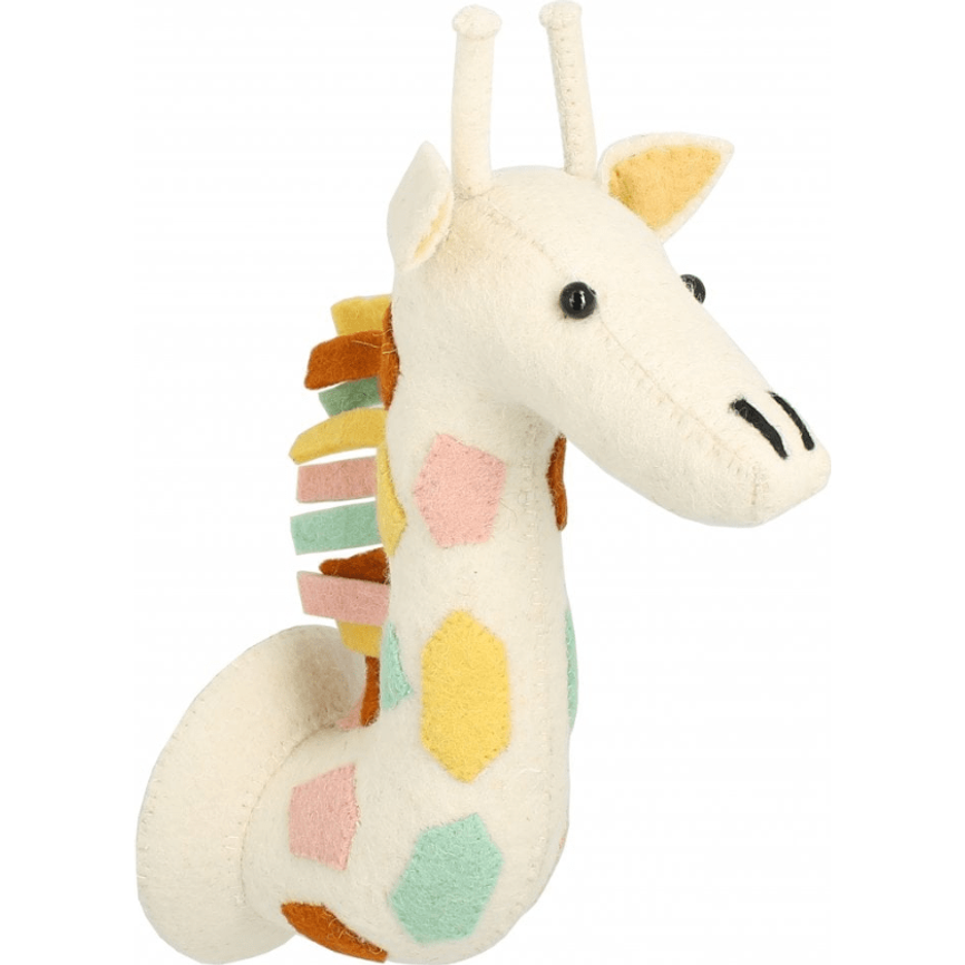 Fiona Walker Mini Natural Pastel Giraffe – The Natural Baby Company