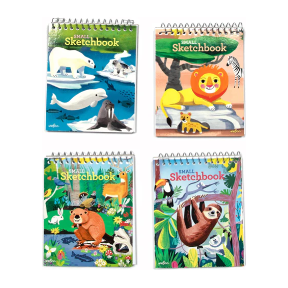 eeBoo Small Animal Sketchbook Assortment | The Natural Baby Company